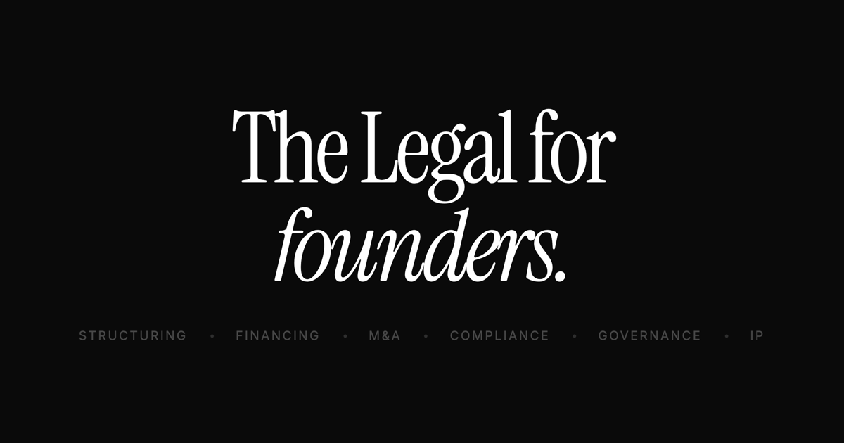 Legal For Founders